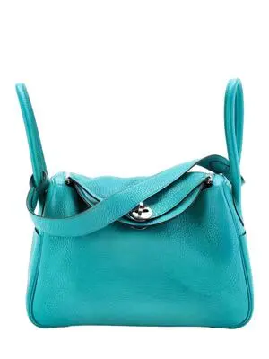 Hermès Lindy Bag Clemence 26 Shoulder Bag - Blue