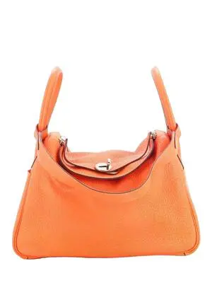 Hermès Lindy Bag Clemence 30 Shoulder Bag - Orange