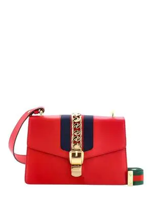 GUCCI Sylvie Leather Small Shoulder Bag