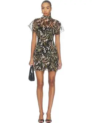 AMUR Evelyn Layered Dress In . Also - Multi
