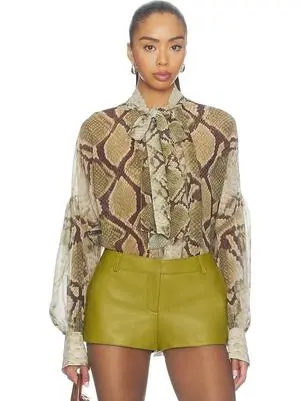 Retrofete Maika Chiffon Blouse In . Also - Multi