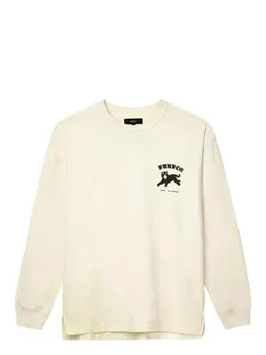 PURPLE BRAND 9 Lives Logo-print T-shirt - Neutrals