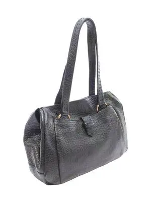 PRADA 2000s Grained Leather Tote Bag
