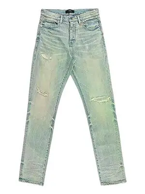 PURPLE BRAND P005 Distressed Slim-fit Jeans - Blue