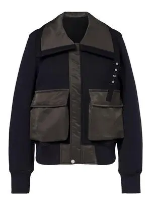 Sacai Cotton-blend Blouson Jacket - Multicoloured