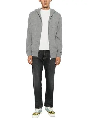 From Future Zip-up Hood Cardigan - Grey