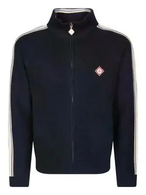 CASABLANCA Café Culture Logo-patch Side-stripe Jacket