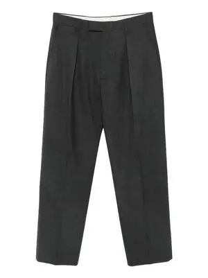 Sandro Virgin-wool Pleated Trousers - Grey
