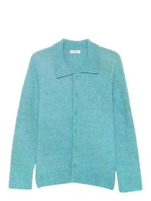 Sandro Button-up Cardigan - Blue