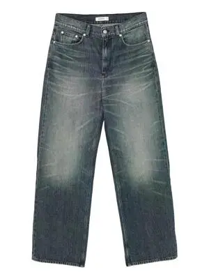 Sandro Faded-effect Wide-leg Jeans - Blue