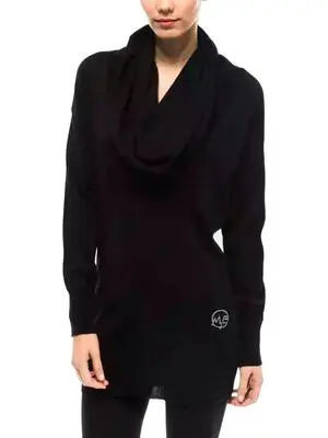 MONTANA BLU Cowl-neck Sweatshirt - Black