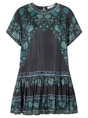 Sea Tulla Printed Crepe Mini Dress - Multi