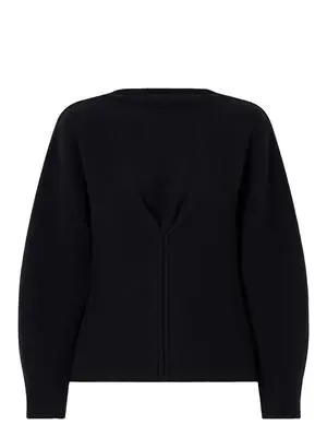 Carolina Herrera Wool And Cashmere-blend Sweater - Black