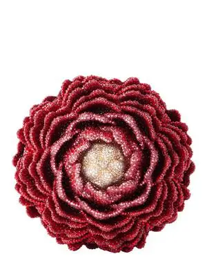 Judith Leiber Peony Crystal-embellished Clutch - Red