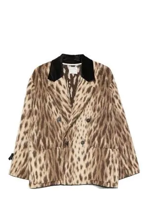 FORTE_FORTE Wool Blend Double-breasted Jacket - Multi