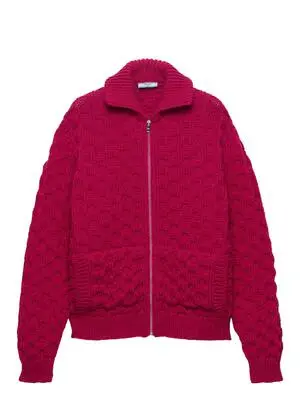 Prada Wool Cardigan - Raspberry