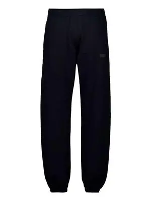 Givenchy Cotton Jogging Pants With Elasticated Waist And Cuffs - Black