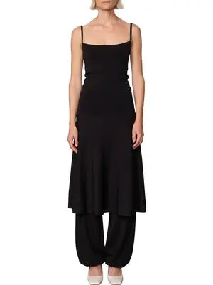 HERSKIND Giselle Viscose Blend Midi Dress - Black
