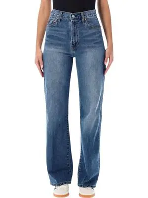 LEVI'S Ribcage High-waisted Wide-leg Jeans In Recycled Denim - Blue
