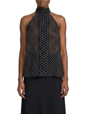 TOM FORD Polka Dot Silk Top - Black