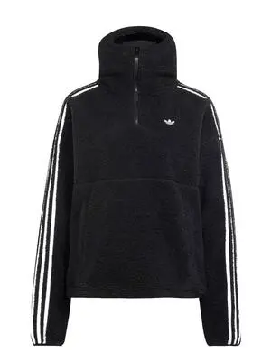 Adidas X Jennie Polar-fleece Quarter-zip Hoodie - Black