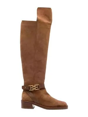 Bally Eloire Suede Long Boots - Brown