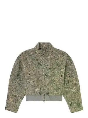 DIESEL® Felted-texture Bomber Jacket - Grey
