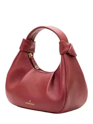 LA PORTEGNA Anita Knotted Leather Tote Bag - Red