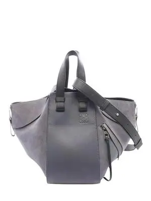 Loewe 2010s Small Hammock Suede Tote Bag Grey