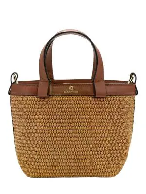 LA PORTEGNA Teresita Jute Tote Bag - Brown