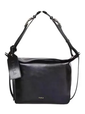 FURLA Logo-print Leather Backpack