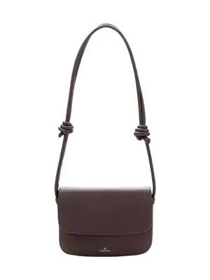 LA PORTEGNA Lucía Knotted-strap Shoulder Bag - Red