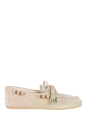 Miu Miu Tassel-embellished Wooden-bead Loafers Neutrals