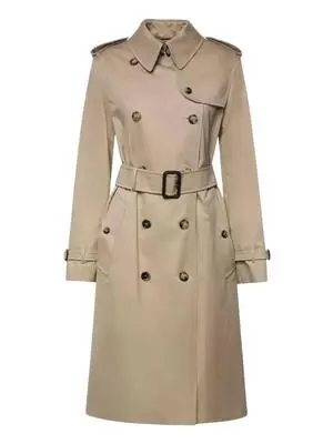 Burberry Long Gabardine Lakefield Trench Coat - Neutrals
