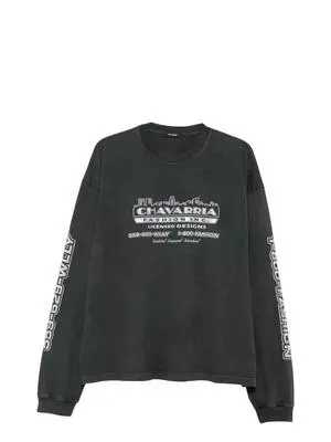 WILLY CHAVARRIA Buffalo Logo-print Sweatshirt - Grey