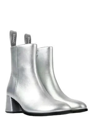 Camper Kora Ankle Boots - Silver