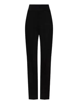 Valentino Garavani Pleated Wool Trousers - Black