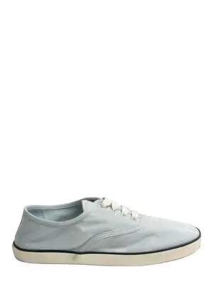 Miu Miu Distressed Denim Sneakers - Blue