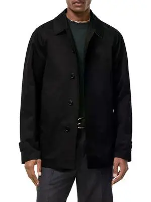 Burberry Extra-short Gabardine Camden Car Coat - Black