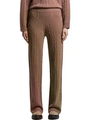 PESERICO Cable-knit Sequin-embellished Trousers