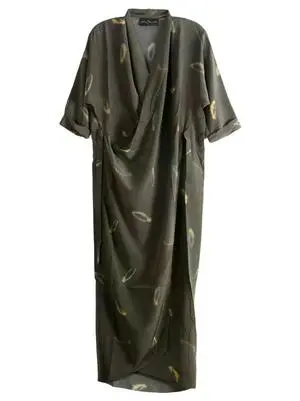 CORTANA Thea Silk Maxi Dress - Grey
