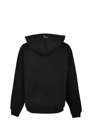 PRAYING Busy Slogan-print Zip-up Hoodie - Black