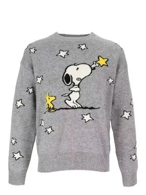 MC2 SAINT BARTH X Peanuts-print Star-motif Sweater - Grey