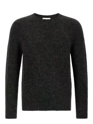 OLIVER LATTUGHI Brushed-effect Crew-neck Sweater - Grey