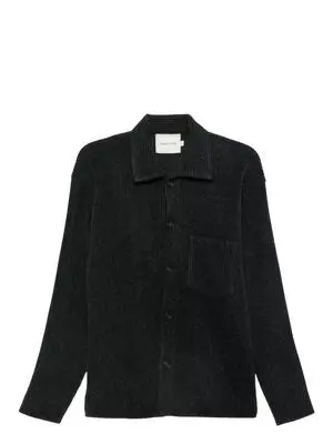 GONGDID DESIGN Ribbed-knit Shirt - Black