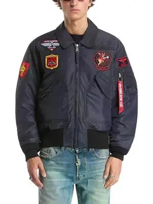 Alpha Industries Cwu-45/p Devils Brigade Bomber Jacket - Blue