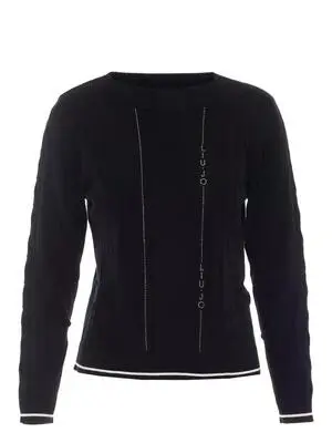 Liu Jo Sweater With Contrast Trim - Black