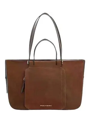 PIQUADRO Panelled Laptop Tote Bag - Brown