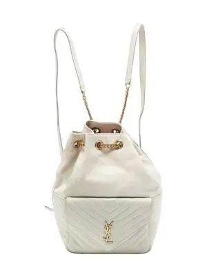SAINT LAURENT 2021 Joe Matelassé-effect Leather Backpack