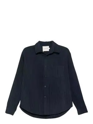 GONGDID DESIGN Plissé-effect Shirt - Blue
